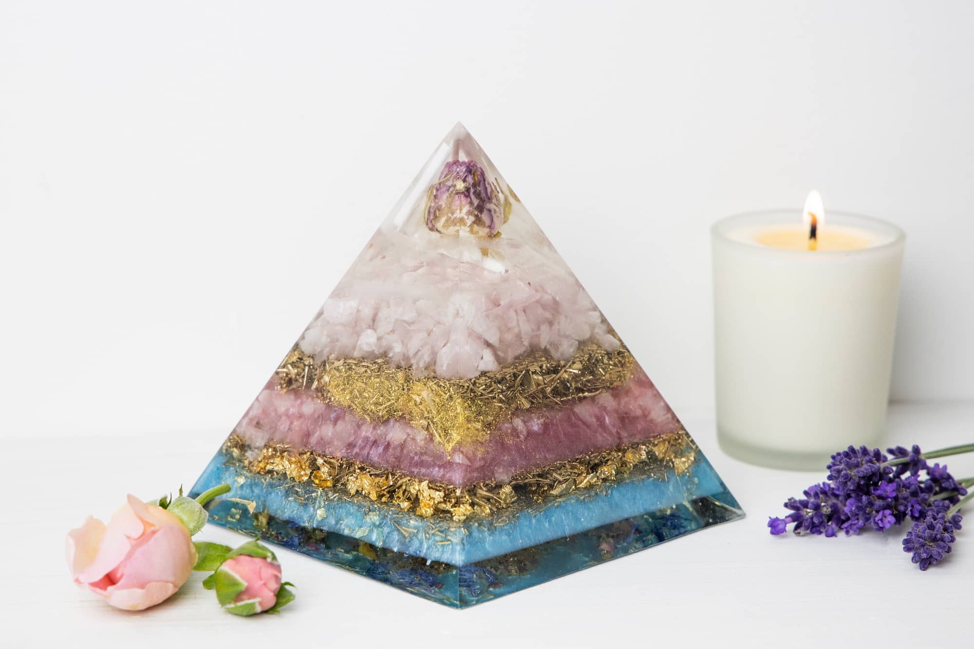 Large Flower Orgone Pyramid – OrgonChi