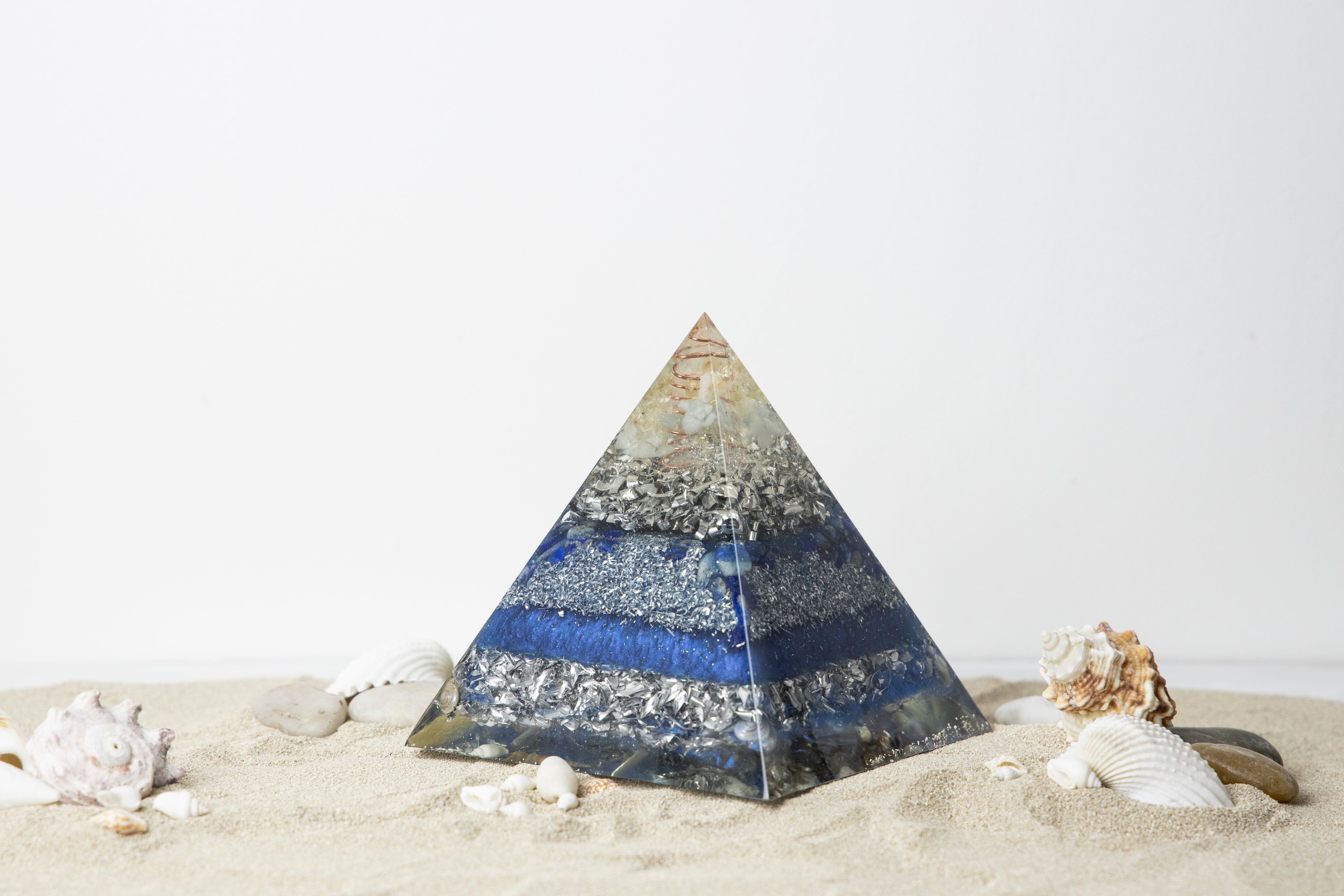 Large Ocean Bliss Orgone Pyramid – OrgonChi