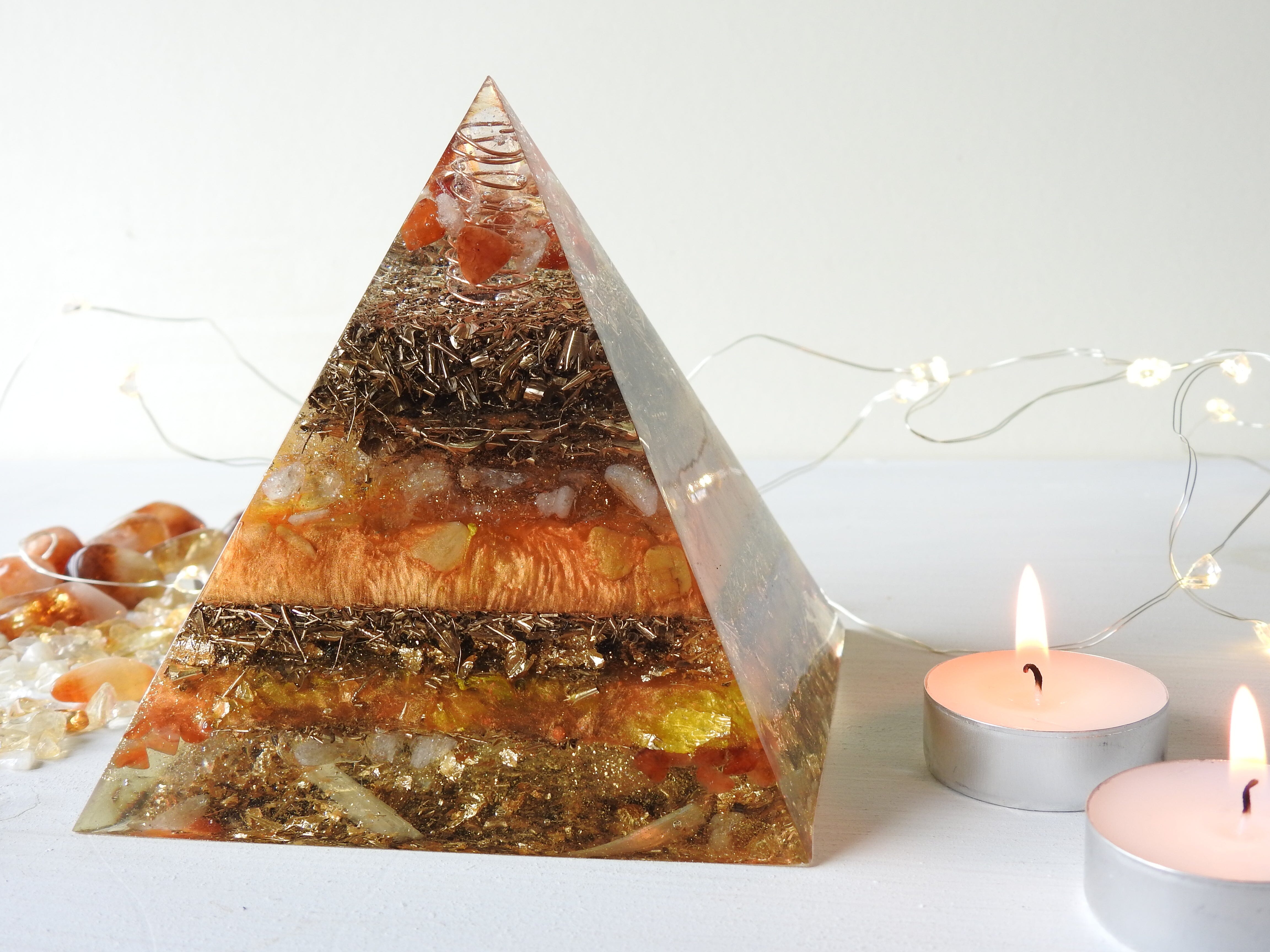 Large Sun Spirit Orgone Pyramid – OrgonChi